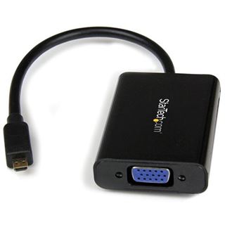 Startech Micro HDMI Adapter HDMI Typ D Stecker auf VGA 15pol Buchse + 3 ...