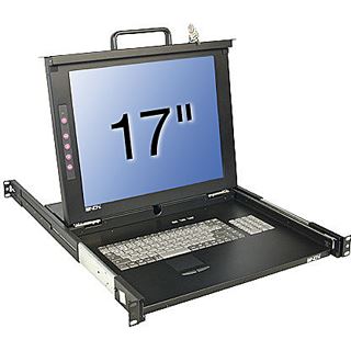 Lindy 17"LCD KVM Terminal Classic IT 19"1HE Single Rail Schublade - KVM ...