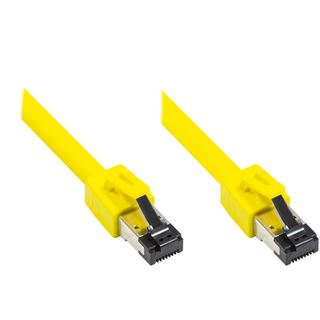 10.00m Good Connections Cat. 8.1 Patchkabel S/FTP PiMF 2000MHz RJ45 Stecker auf RJ45 Stecker Gelb