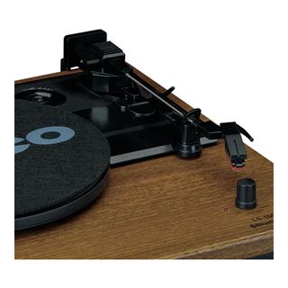 Lenco LS-100WD Plattenspieler BT mit 2 Lautsprecher ...