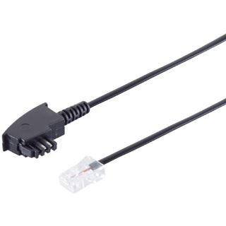 (€1,30*/1m) 3.00m S-Impuls Telefon Anschlusskabel RJ45 Stecker auf TAE ...