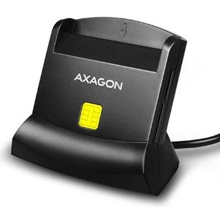 AXAGON CRE-SM2 USB Smart Card und SD/microSD/SIM Card Reader - USB 2.0 ...