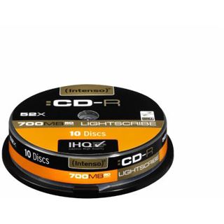 Intenso CD-R 700MB 52x 700 MB Lightscribe 10 - CD Rohlinge | Mindfactory.de