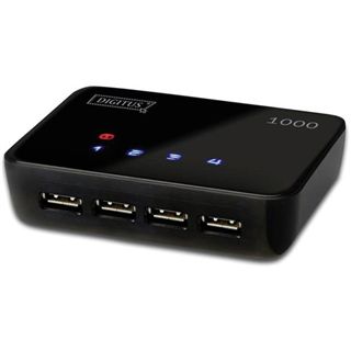 Digitus USB HUB 2.0 04 Port DN-13010 1x LAN - USB Hubs | Mindfactory.de