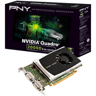 1GB PNY Quadro 2000D Low Profile Aktiv PCIe 2.0 x16 (Retail ...