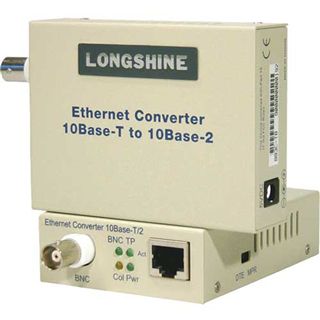 Longshine ET-509R Medienkonverter 10Base-T -> 10Base-2 (BNC) - Repeater ...