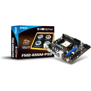 MSI FM2-A55M-E33 AMD A55 So.FM2+ Dual Channel DDR3 mATX Retail - | Mindfactory.de