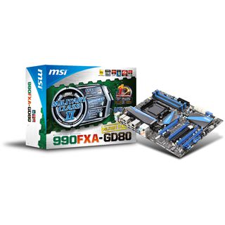 MSI 990FXA-GD80 AMD 990FX So.AM3+ Dual Channel DDR3 ATX Retail ...