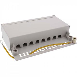 InLine Patchfeld Cat.6A, 8-fach, Tisch/Wand-Montage, lichtgrau, RAL7035 ...
